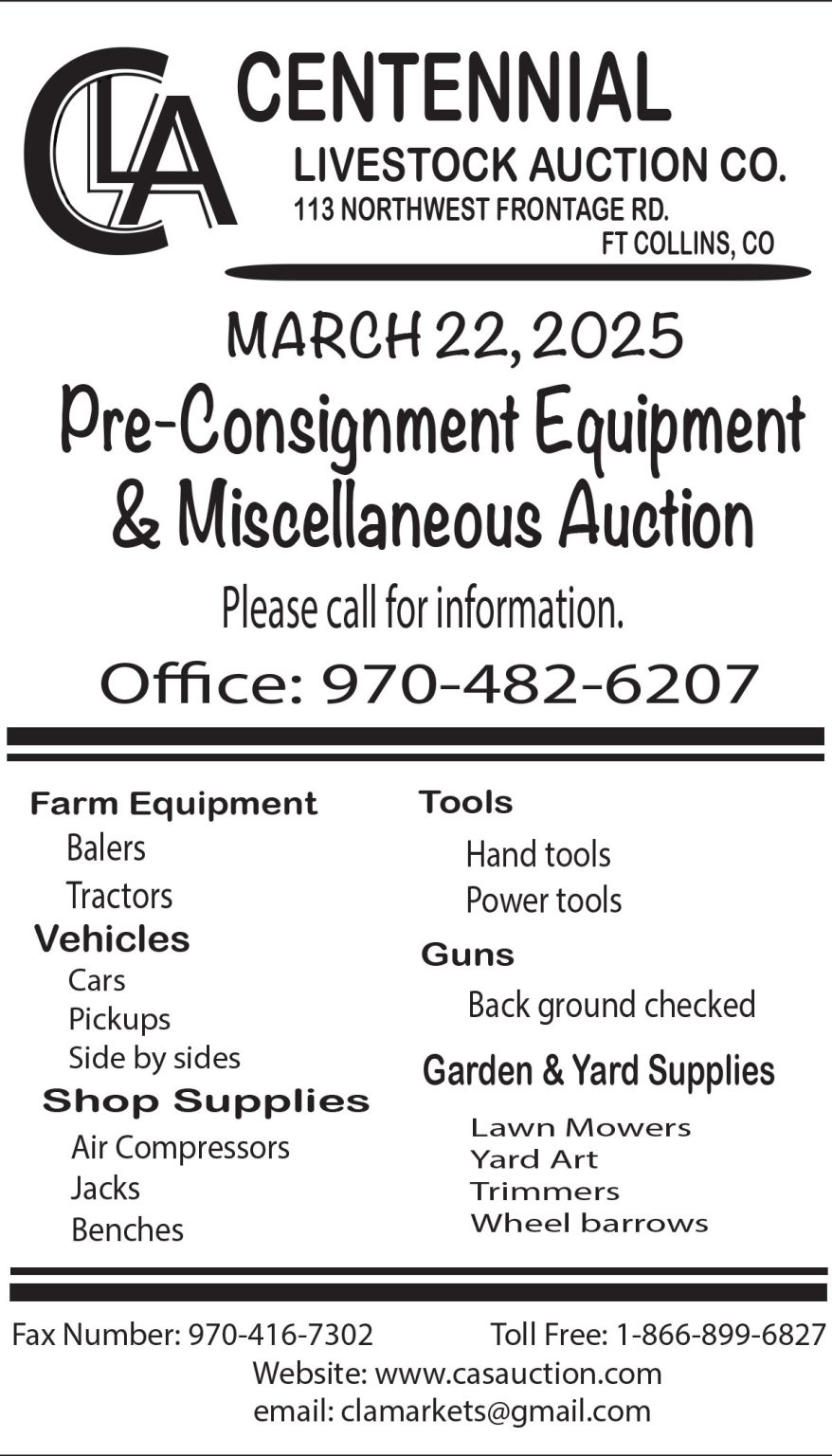 Centennial Livestock Auction Co. – Colorado Livestock Auction